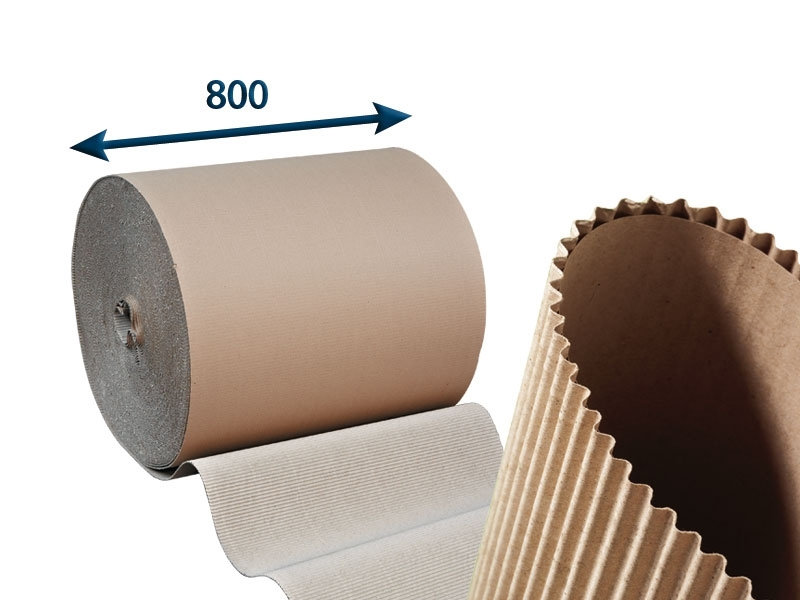 Dvojvrstvová lepenka v rolke šírky 800 mm "B" | Eobal.sk